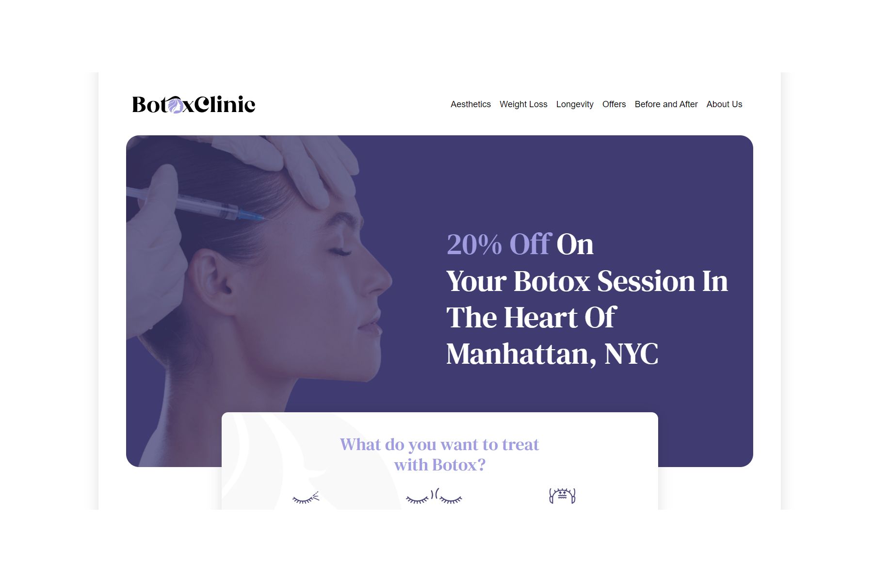 Botox Treatment in Manhattan, NYC - Specialized in Wrinkle Removal and More
